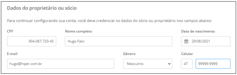 Como configurar os dados da sua empresa