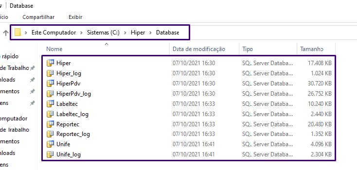 Como criar e restaurar um Backup do Banco de Dados no Hiper