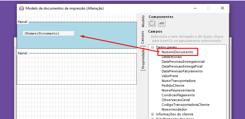 Personalização de Modelo de Formulário