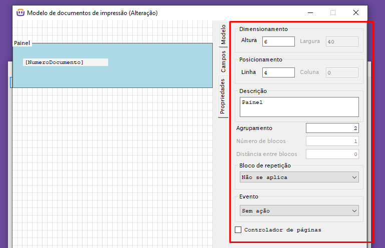 Personalização de Modelo de Formulário