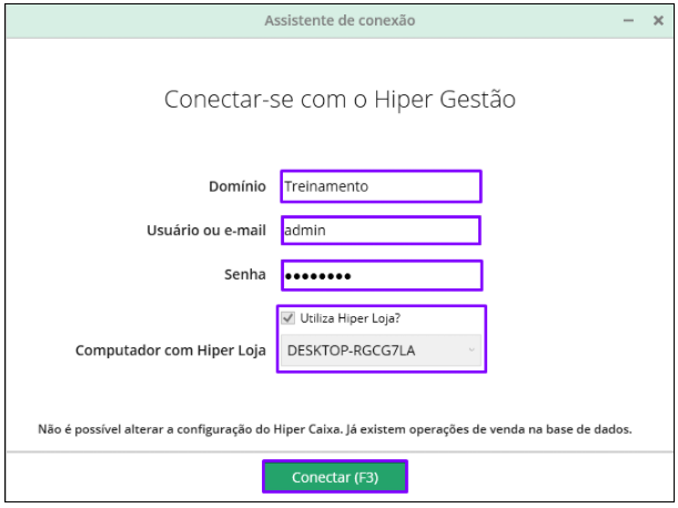 Como configurar a conexão do Hiper Caixa