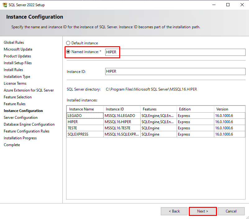 Como instalar e configurar uma instância SQL Server
